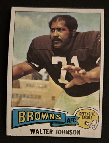1975 Topps Walter Johnson Football Card #463 Browns Defensive Tackle GD O/C | eBay