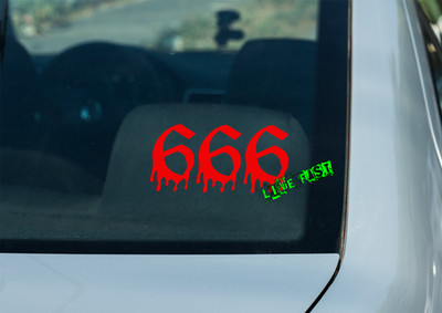 666 DECAL STICKER outlaw biker custom chopper motorcycle gas tank art ...