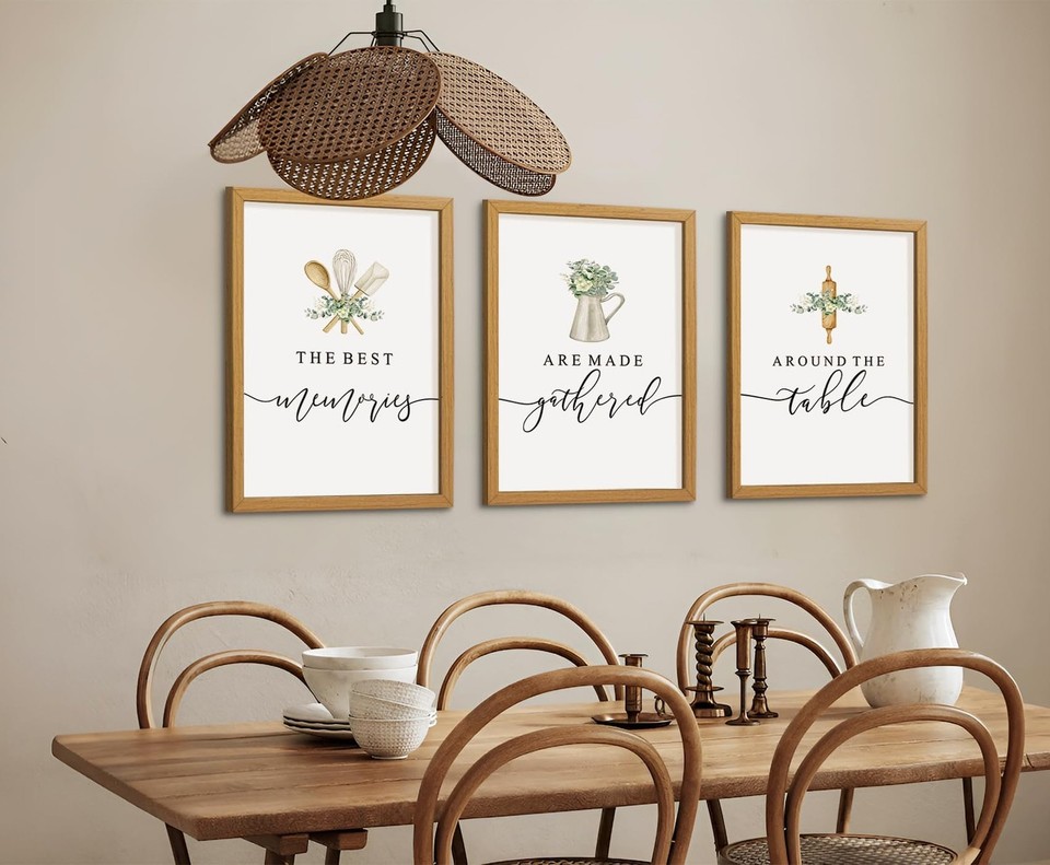 BZSPNJM Dining Room Wall Art - Farmhouse Wall Decor - Memories Around ...