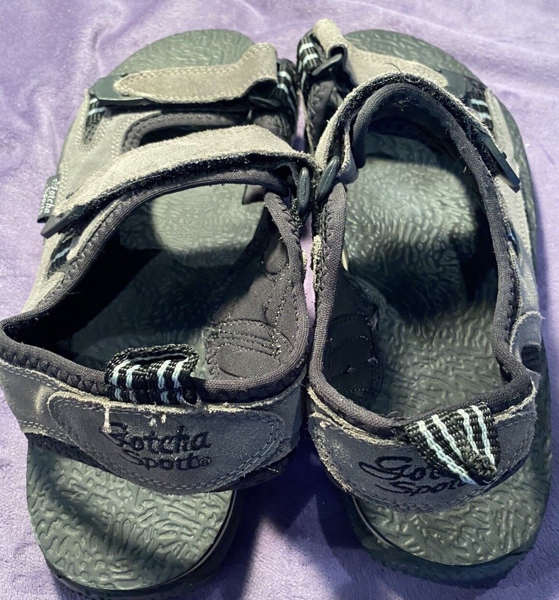 Gotcha Men's Outdoor Gray/Black Sport Hiking Sandals Open Toe Size 10 ...