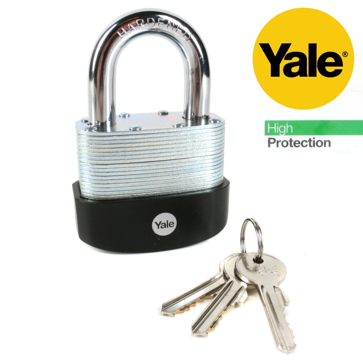 GENUINE YALE HIGH SECURITY HARDENED STEEL PADLOCK 60mm Garage Toolshed ...