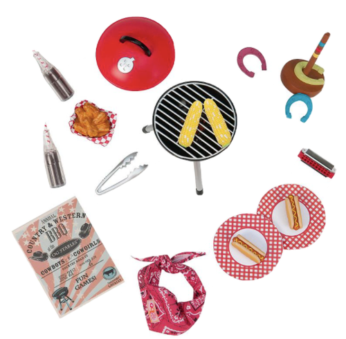 Our Generation Barn Dance & BBQ Barbecue Food Grill Accessories for 18 ...