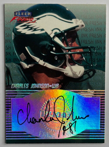 Charles Johnson 1999 Fleer Focus Fresh Ink AUTO AUTOGRAPH Philadelphia ...