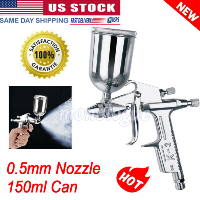 New Mini HVLP Air Spray Gun Auto Car Detail Touch Up Paint Sprayer Spot ...