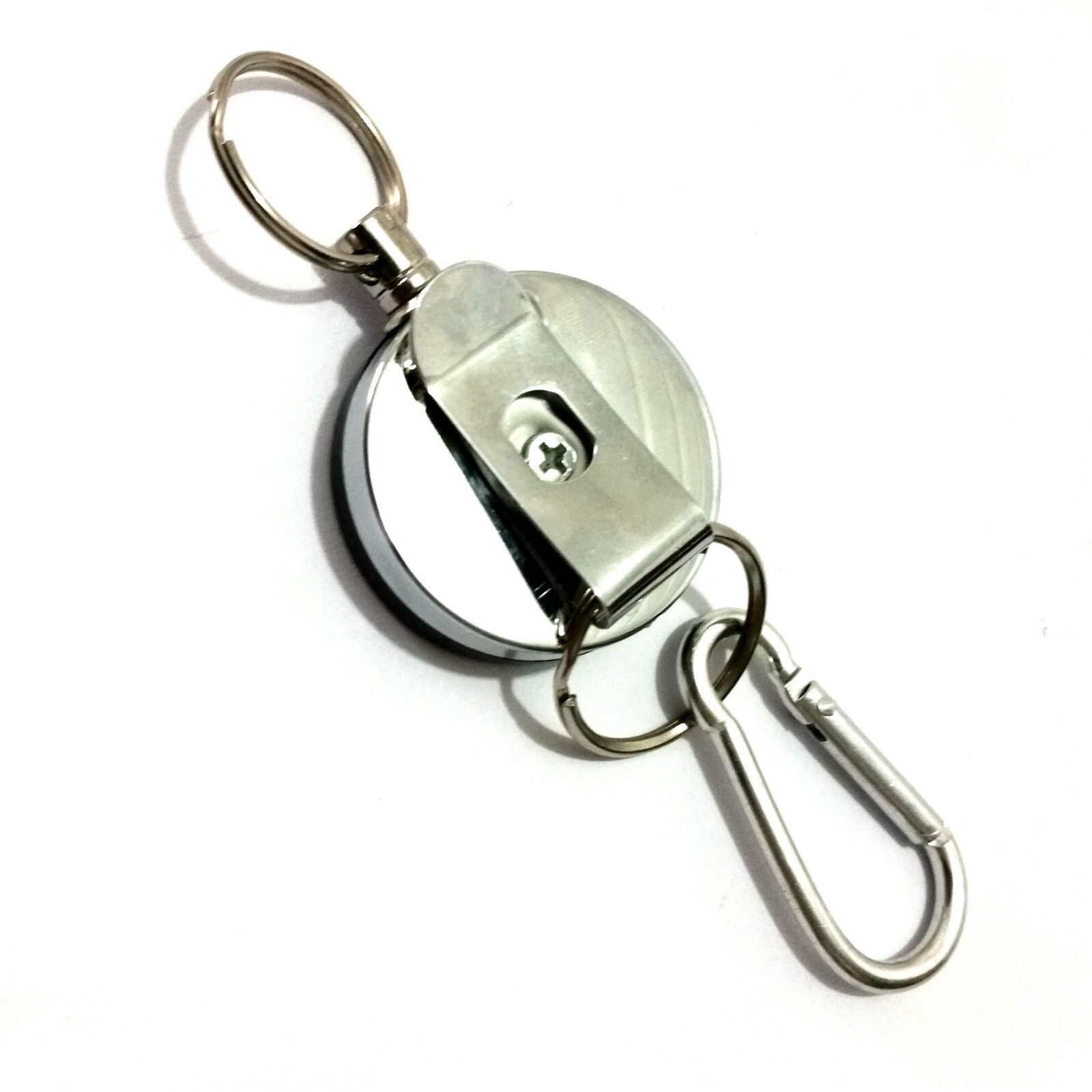 Llavero Clip Anillo para Llaves Extensible 60cm Cierre Mosquetón ...