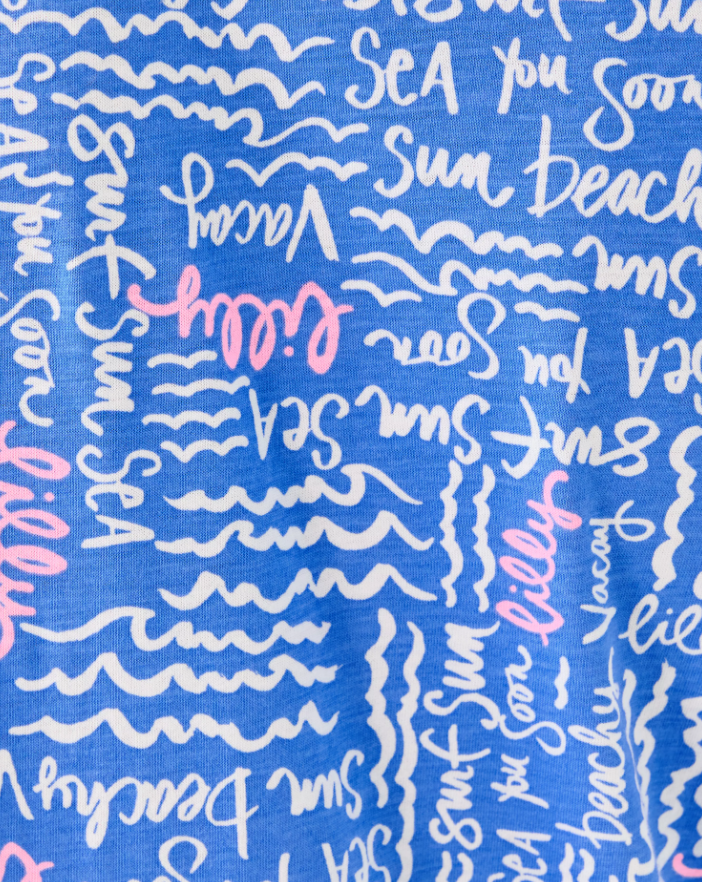 NWT Lilly Pulitzer Colson Dress Color: Sunwashed Blue Seacrets , Choose ...