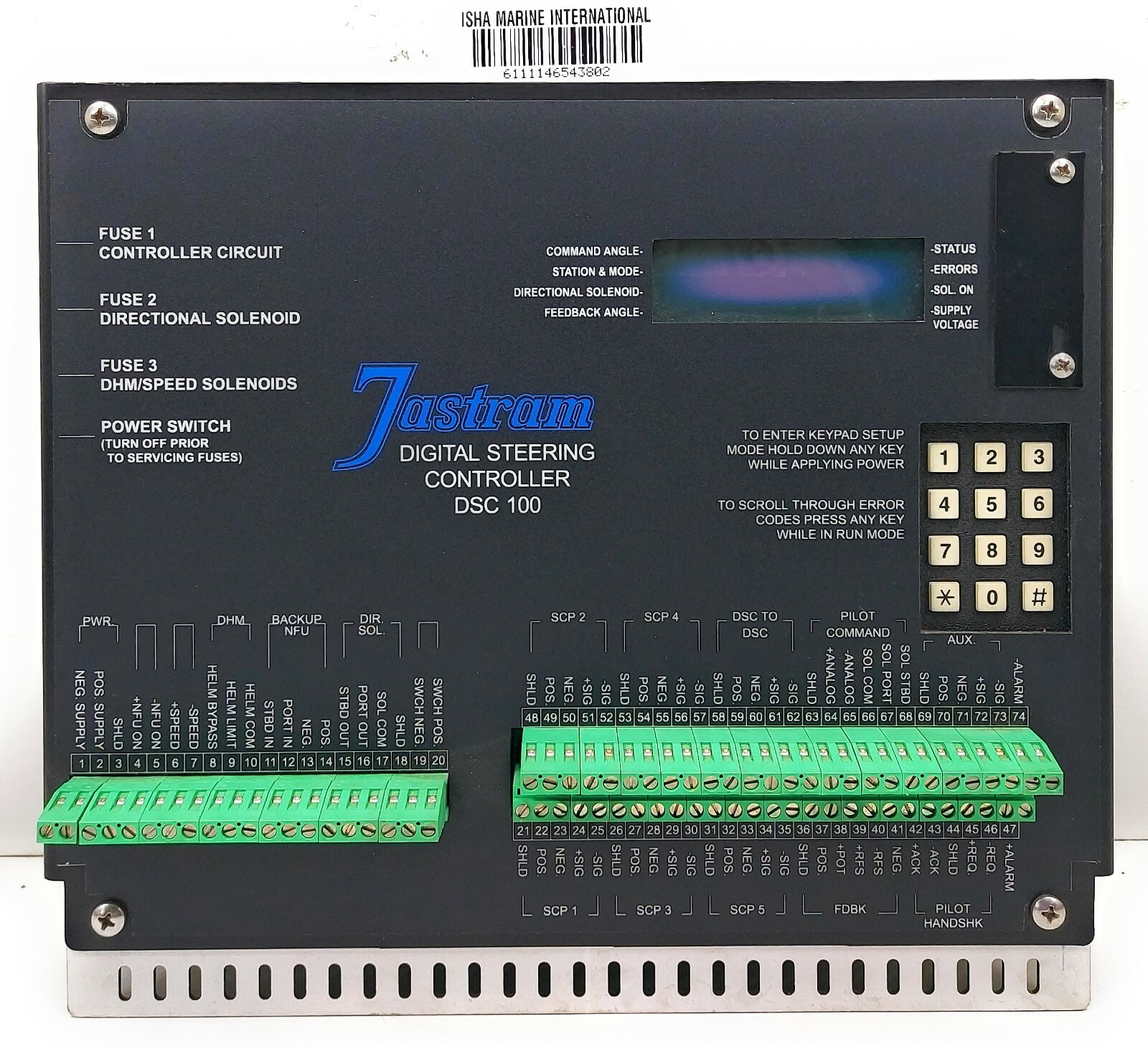 Jastram DSC100 Digital Steering Controller 3802 for sale online | eBay