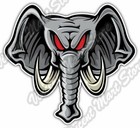 Devil Elephant Head Angry Face Evil Cartoon Car Bumper Vinyl Sticker ...