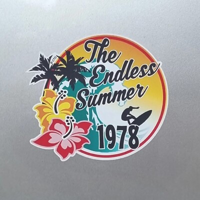The Endless Summer 1978 Surf Surfing Vinyl Sticker Decal For Car Van ...