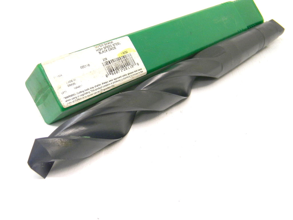 NEW SURPLUS "PTD" PRECISION 1-9/32" TAPER SHANK TWIST DRILL #4MT 1.281 ...