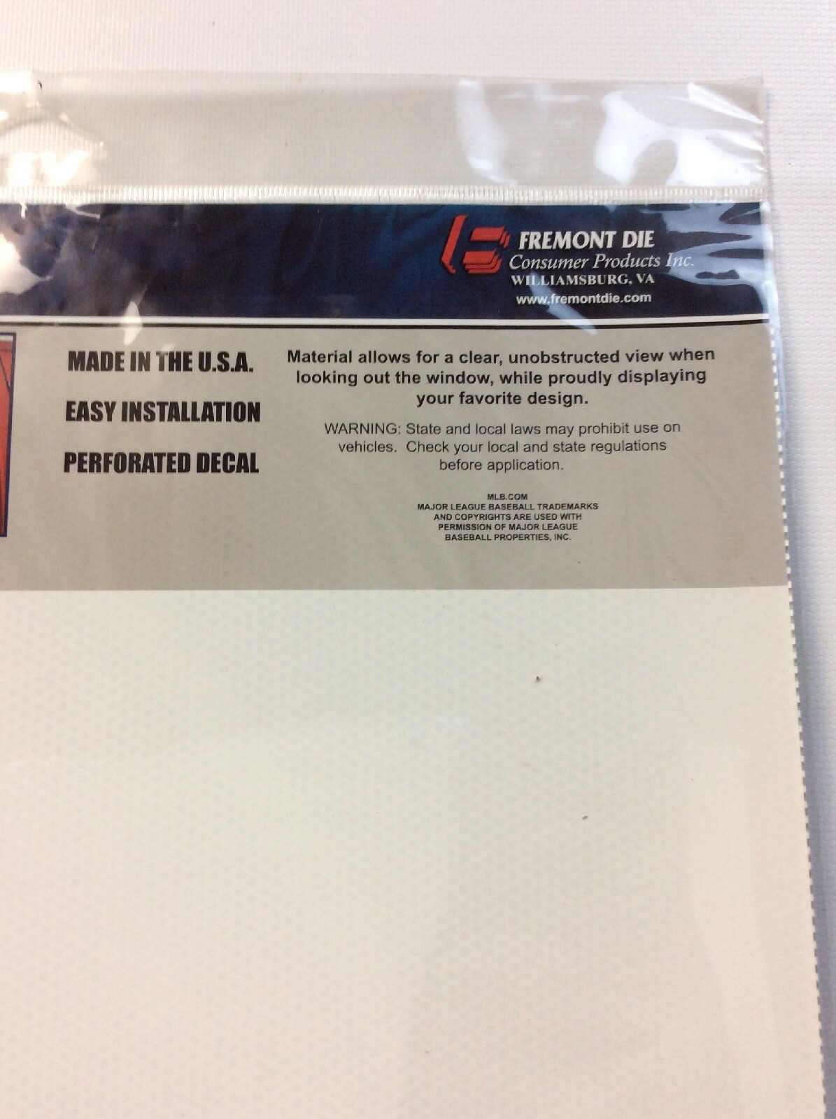 Cincinnati Reds Car Perforated Window Shade Film Decal MLB 11” x 9 ...