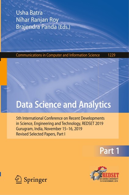Data Science And Analytics von Nihar Ranjan Roy Usha Batra Brajendra Panda (2020, Taschenbuch ...