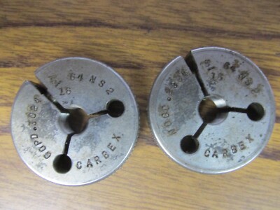 Go & No Go Thread Ring Gage Set 5/16"-64 NS-2 | eBay