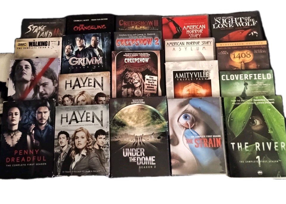 dvd and blu-ray horror/ sci-fi Lot Of 28 | eBay