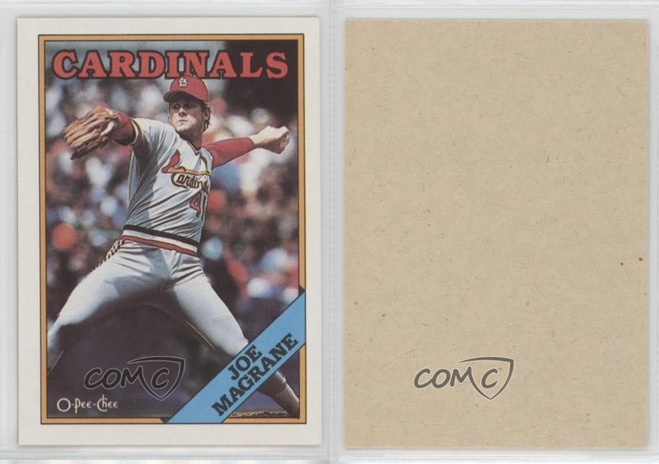 1988 O-Pee-Chee Blank Back Joe Magrane #380 Rookie RC 0c4 | eBay