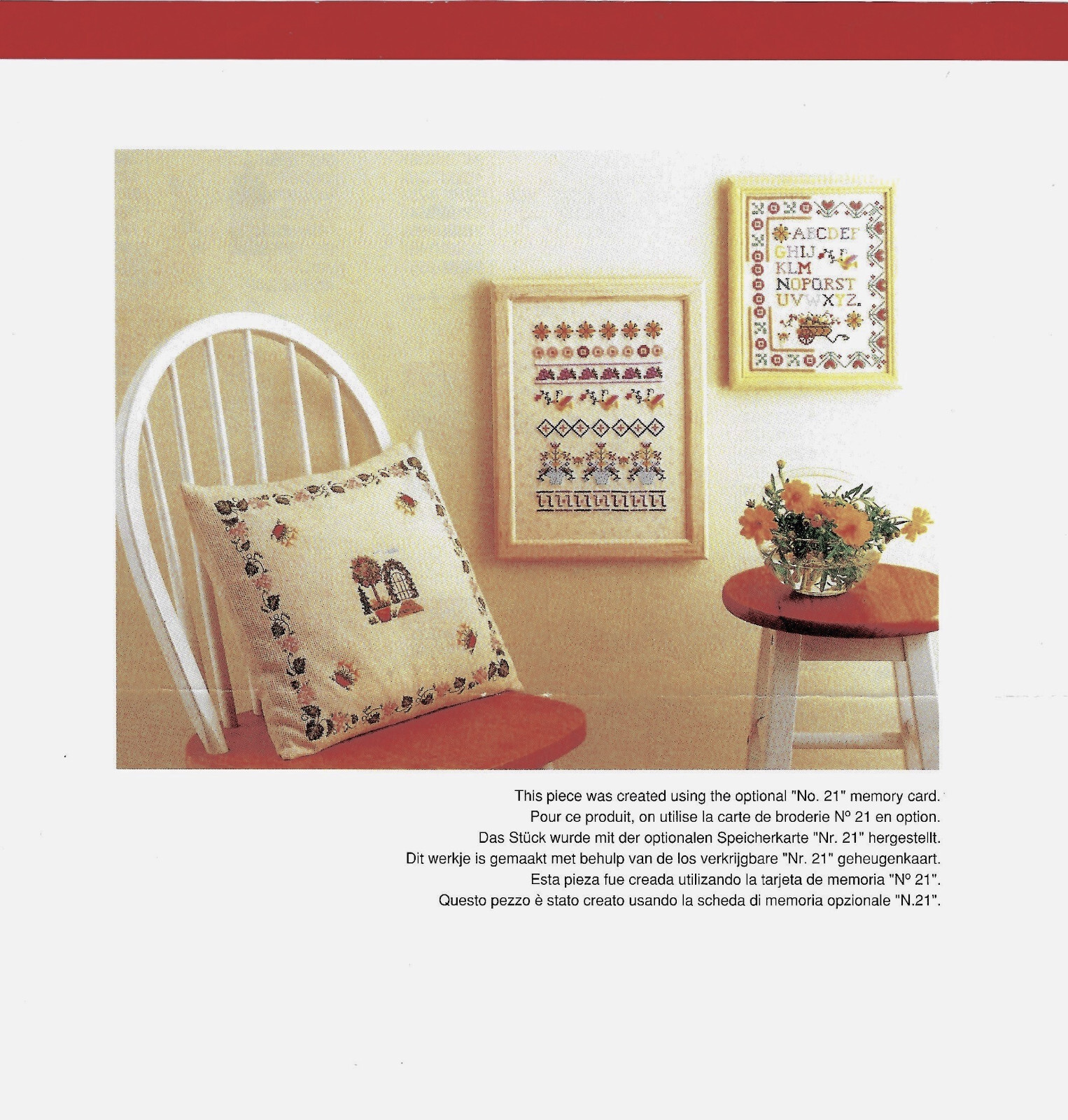 CROSS STITCH SAMPLER #68 Embroidery Card - Bern. Deco, Brother, Baby ...