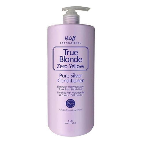 Hi Lift True Blonde Zero Yellow Pure Silver Conditioner 1000ml / 1 ...