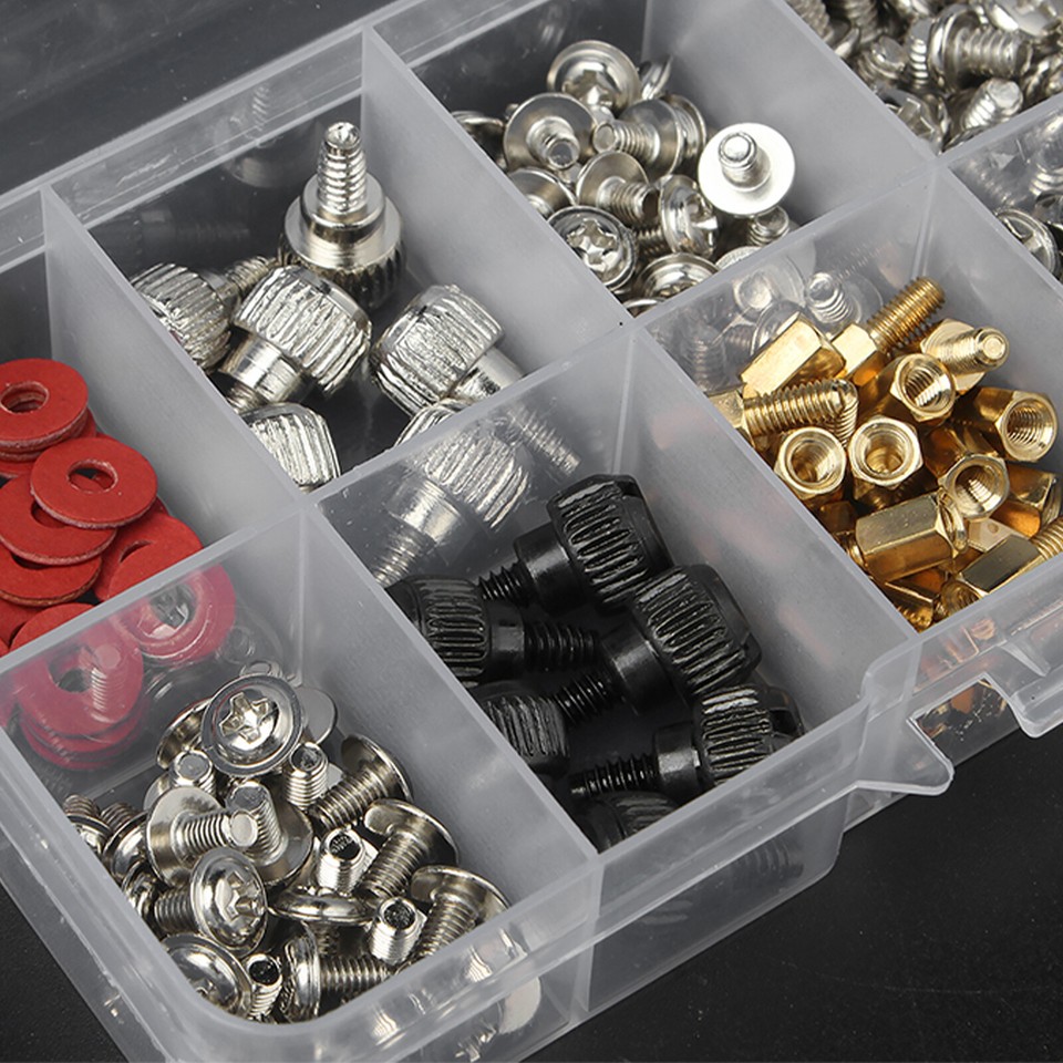 228PCS PC Computer Screws Standoffs Set Kit for Hard Drive Computer ...