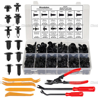 330 Clips Car Body Fender Bumper Trim Push Pin Fastener For GM For Ford ...