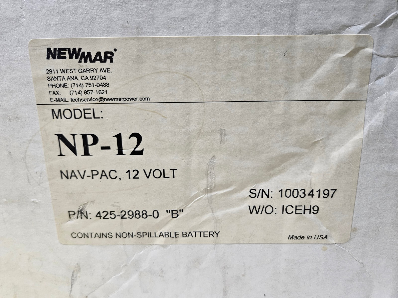 Newmar NP12 Nav-Pac DC Power Conditioner 12volt | eBay