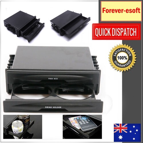 Car SUV Dash Trim Double Din Radio Pocket Drink Cup Holder Storage Box ...