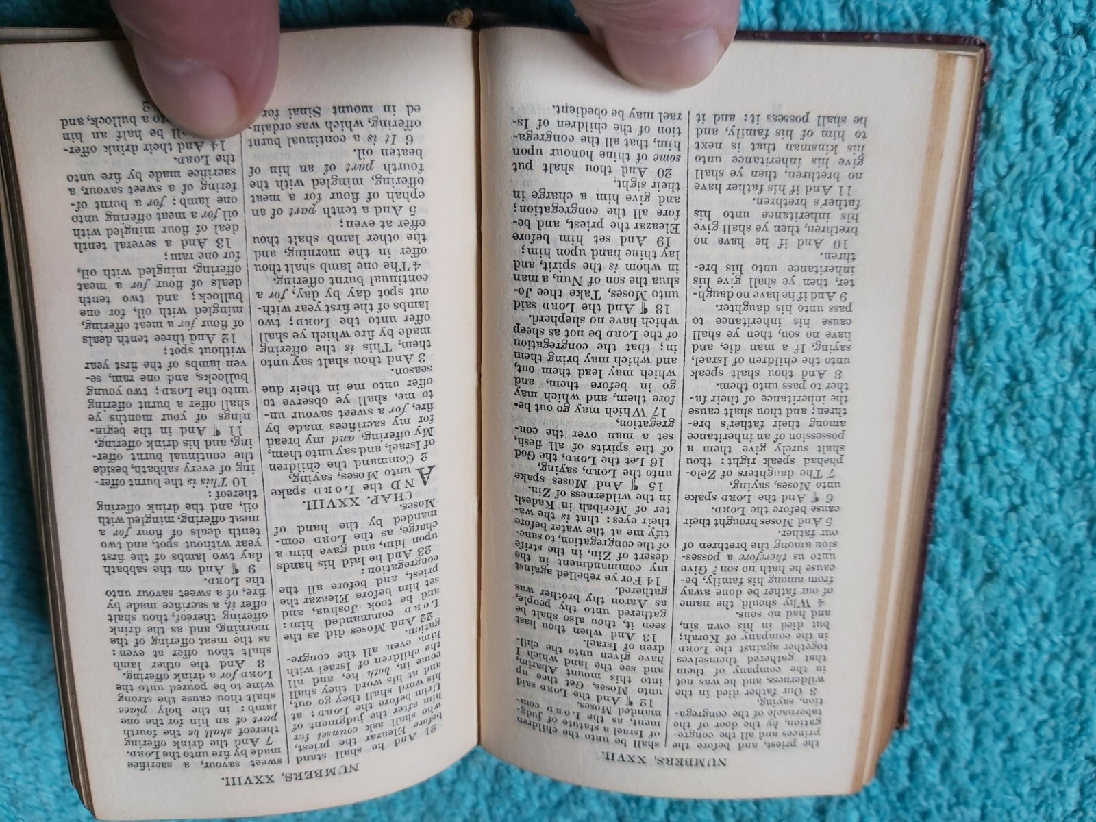 Holy Bible, 2 vol leather bound set, 1837 Oxford University Press ...