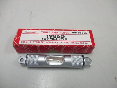 L.S. Starrett NO. 98-4 Replacement Level Tube & Vial 3.25" USA 1986G | eBay