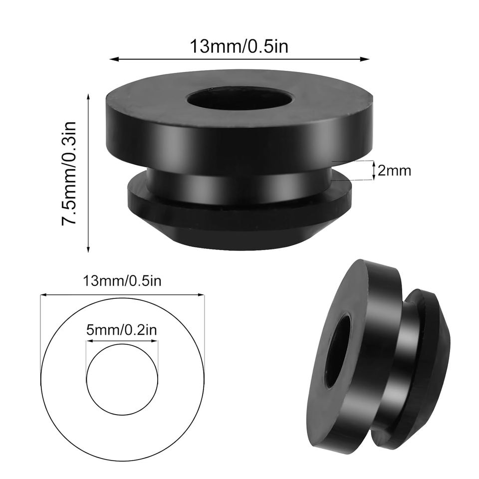 100pcs Cable Railing Rubber Grommets Protective Sleeves Cable Railing ...