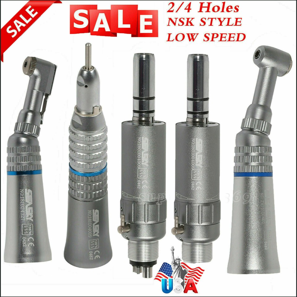 NSK Style Dental Slow Low Speed Handpiece Straight Contra Angle Air ...