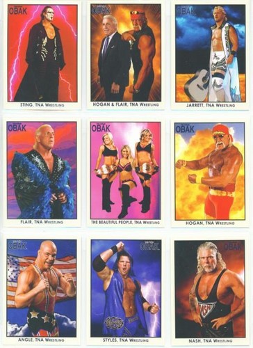 OBAK CARD SET TRISTAR TNA WRESTLING NEW ERA Hogan Flair Sting Beautiful ...