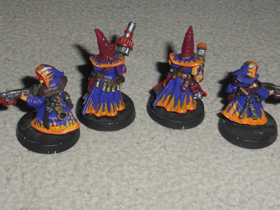 CITADEL NECROMUNDA METAL MINIATURES 40K PAINTED FIGURE LOT OF 11 ...