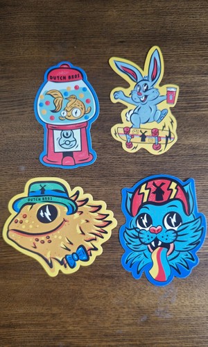 Pick One For Price. Dutch Bros PET sticker Drop | eBay