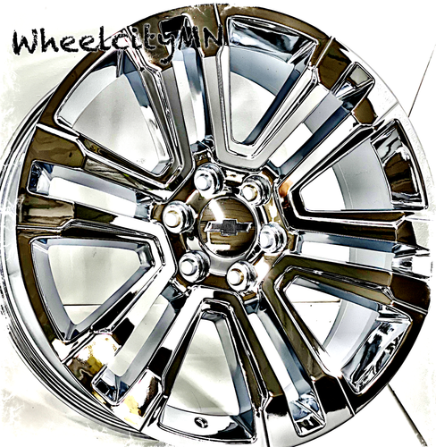 20" Chrome OE Replica 5822 Wheels fits 2025 Chevy Tahoe Suburban LTZ ...