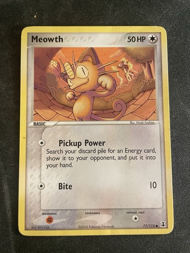 Meowth 77/113 EX Delta Species Common Pokemon TCG Card English LP | eBay