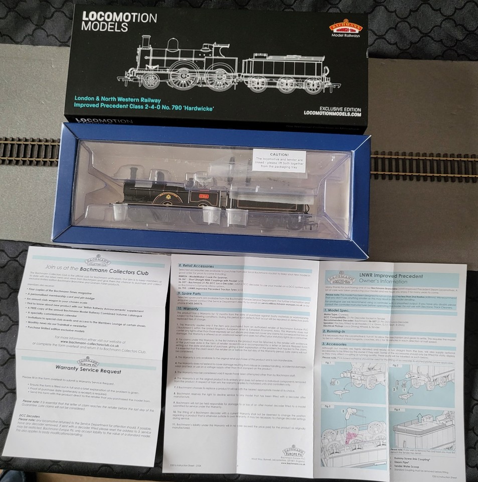 BACHMANN/RAILS 35-160 NRM LNWR IMPROVED PRECEDENT 790 HARDWICKE IN LNWR ...