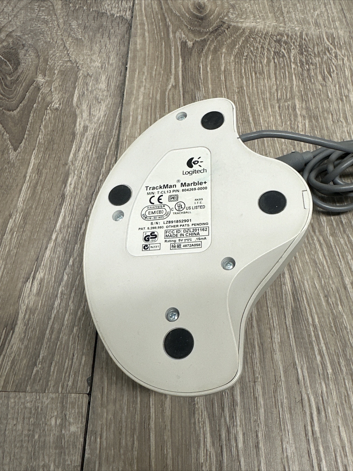 Logitech Trackman Marble Plus Wheel Mouse T-CL13 Marble+ | eBay