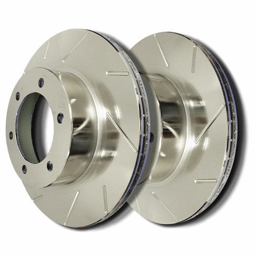 SP Performance T06-366-P Slotted Brake Rotors Zinc Coating L/R Pr Rear ...