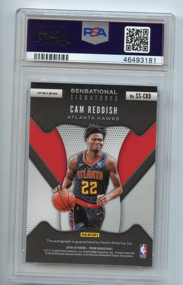 2019-20 Prizm Blue Shimmer Signatures Cam Reddish RC Autograph PSA 10 ...