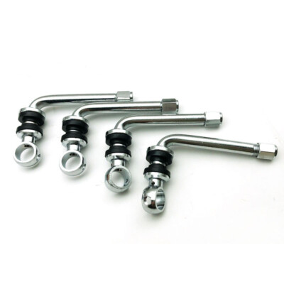 （4) TPMS Valve Stems Loop Stem Angled 90 Degree 1.8" 2.8" Multi-Piece 2 ...
