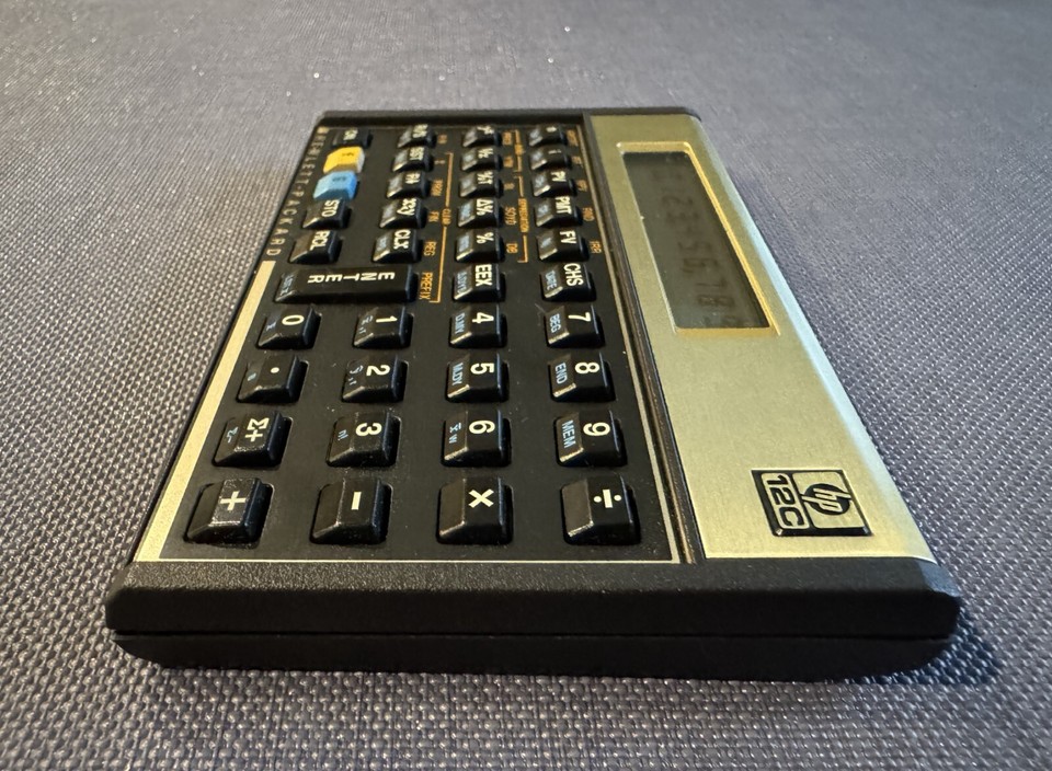 VTG Hewlett Packard HP 12C Business Financial Calculator 1986 USA ...