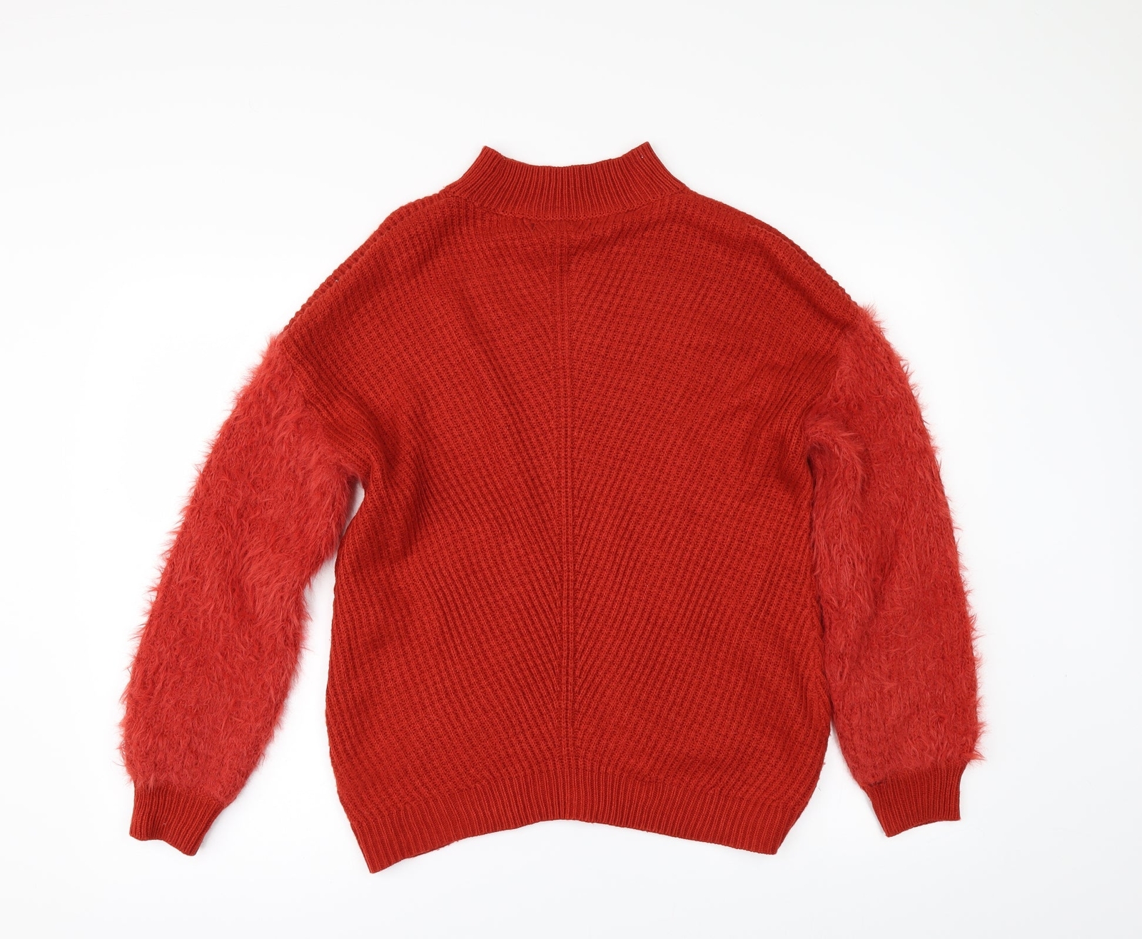 Primark Womens Orange Round Neck Acrylic Blend Jumper Size 2XS | eBay UK