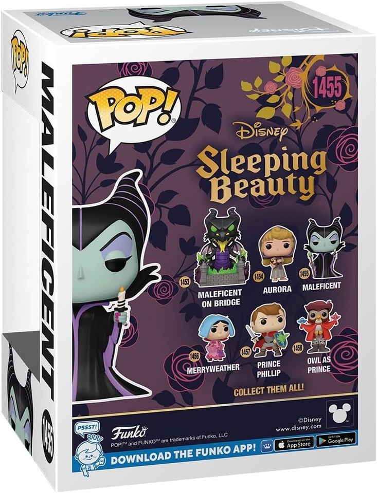 Funko Pop ~ Sleeping Beauty 65th Anniversary ~ Maleficent with Candle ...