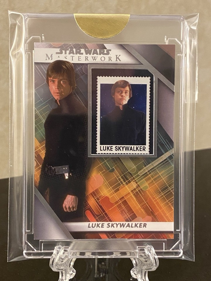 Mark Hamill Luke Skywalker Topps Star Wars Cards Screen Used Relic ...