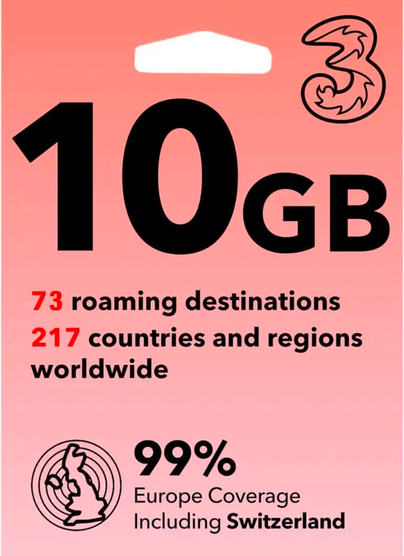 50GB Data Three sim card Pay As You Go With Unlimited Mins & Texts ...