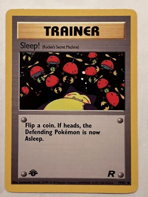 2000 Pokemon Team Rocket Sleep! 79/82 1st Edition Mint Never Played | eBay