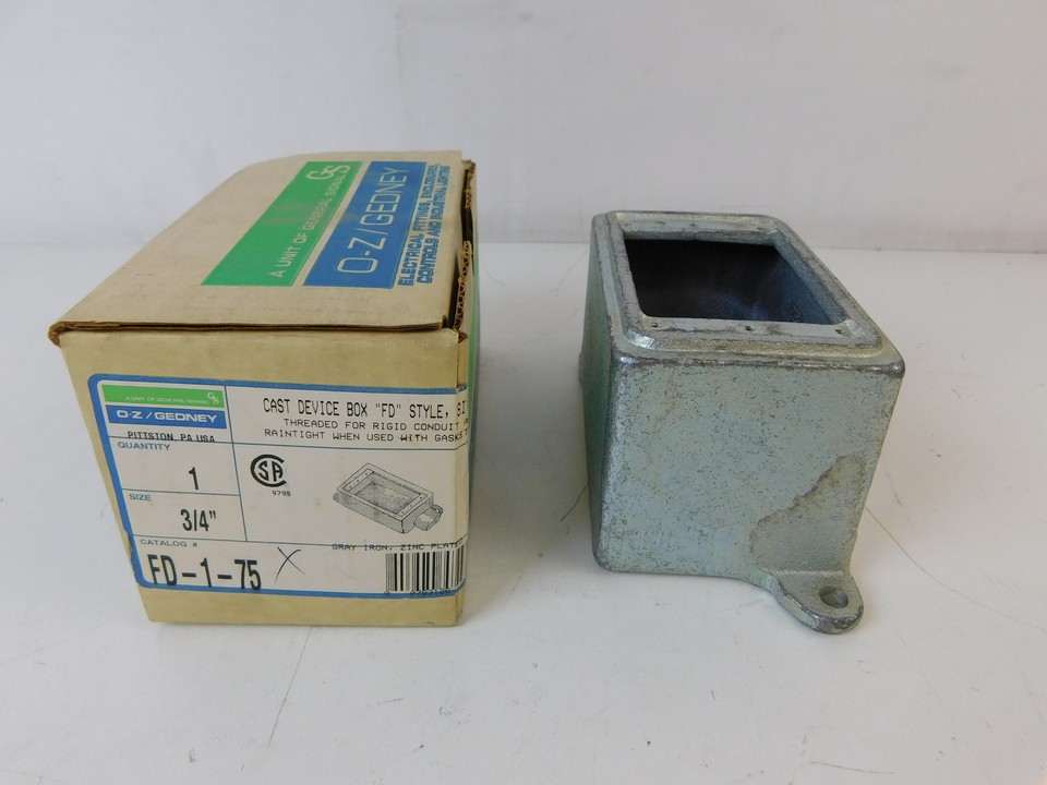OZ Gedney NSB FD-1-75 Other Conduit/Fittings/Outlet Boxes FD EA Zinc ...
