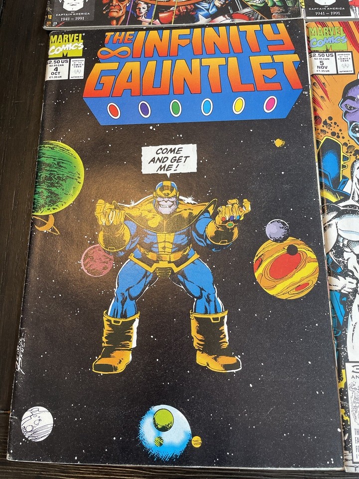 Marvel Comics Infinity Gauntlet Series Issues #1 - 6 ~ 1991 Thanos | eBay