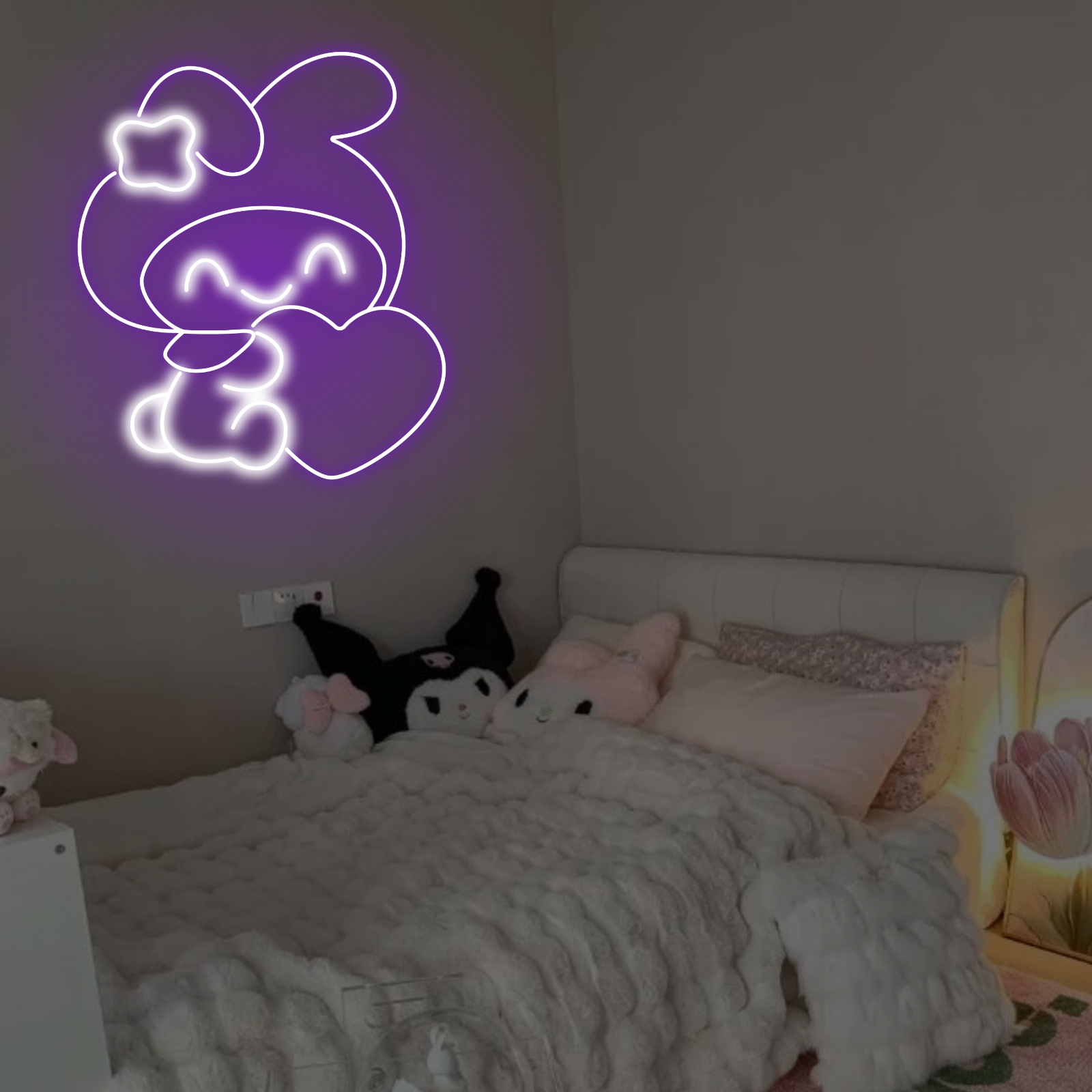 Kuromi Neon Sign, Cute Kawaii LED Neon Sign, Game Room Decor, Japanese ...