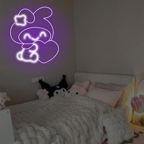 Kuromi Neon Sign, Cute Kawaii LED Neon Sign, Game Room Decor, Japanese ...
