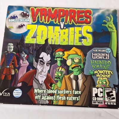 Vampires v. Zombies PC CD ROM Computer Video Game for Windows Bonus ...